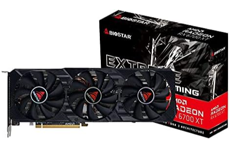 Vga Biostar Amd Rx6700xt-12gb Gddr6 3hdm 1dp I Reloj 2581mhz Cuda 2560 ...
