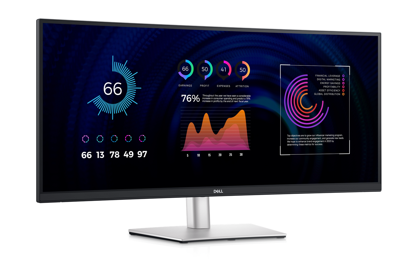 Dell P Series P3424WE 34" LCD IPS UltraWide QHD 4K Curvo USB-C ...