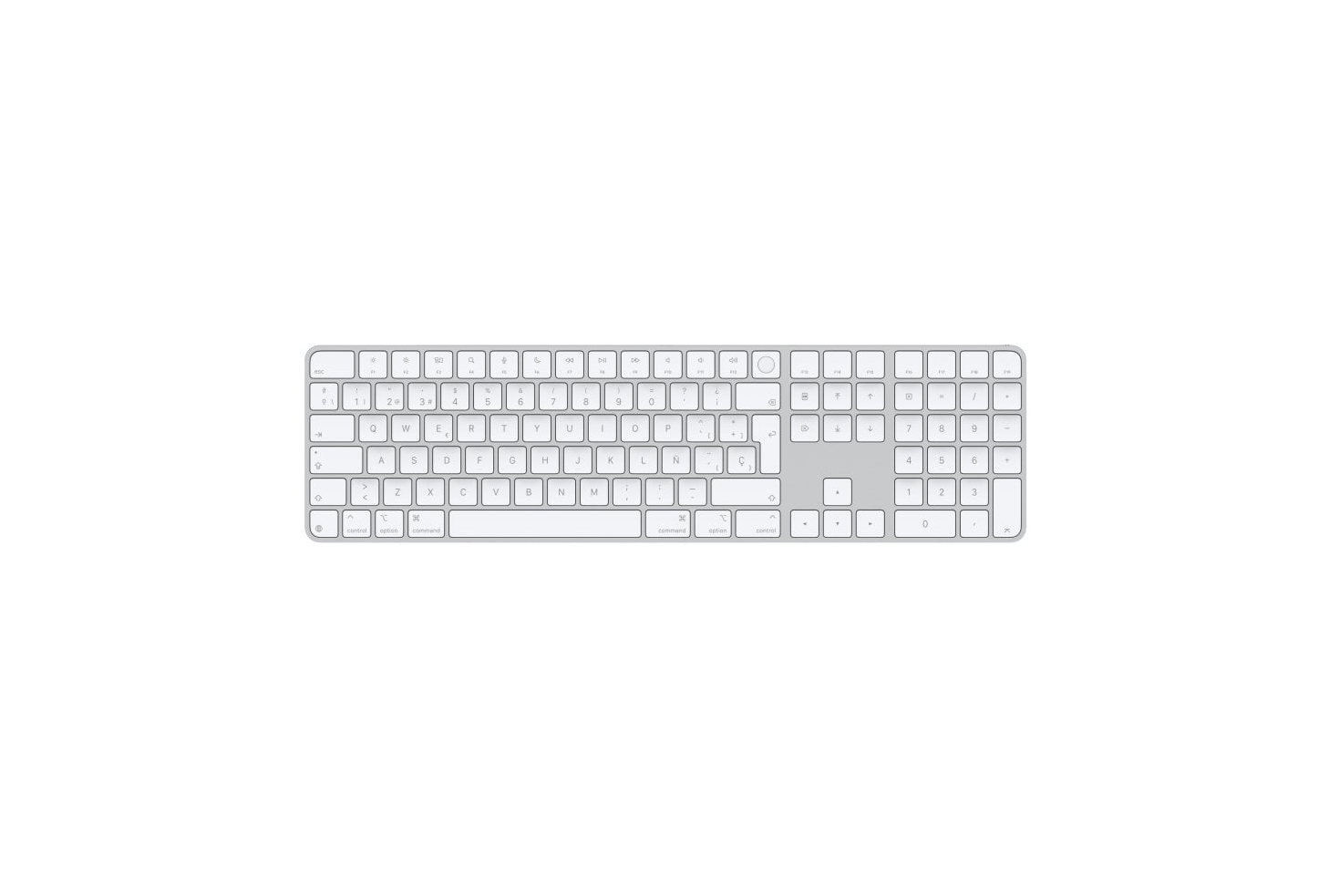 Apple Magic Keyboard con Touch ID Teclado Numérico y Puerto USB-C Plata ...