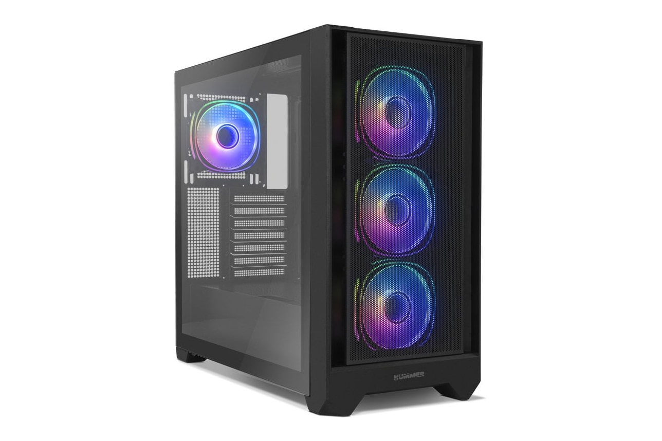 Nox Hummer PLASMA Mid Tower ARGB Frontal Intercambiable y Cristal ...