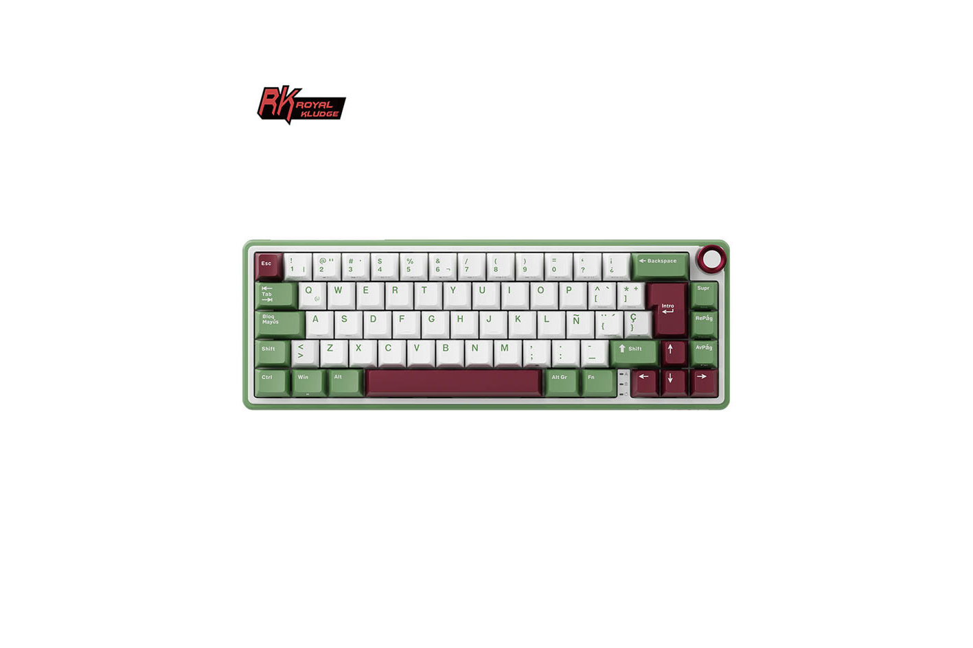 Teclado para Mac y Windows Royal Kludge RKR65 ISO-ES Hot-Swappable ...