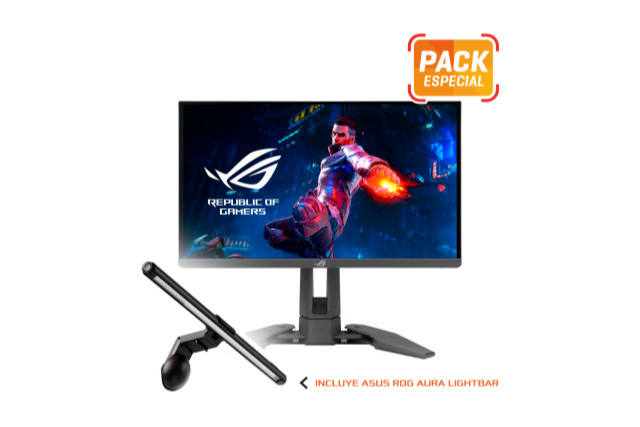 Asus ROG Swift Pro PG248QP + ROG Aura LightBar - Pack monitor + Barra ...