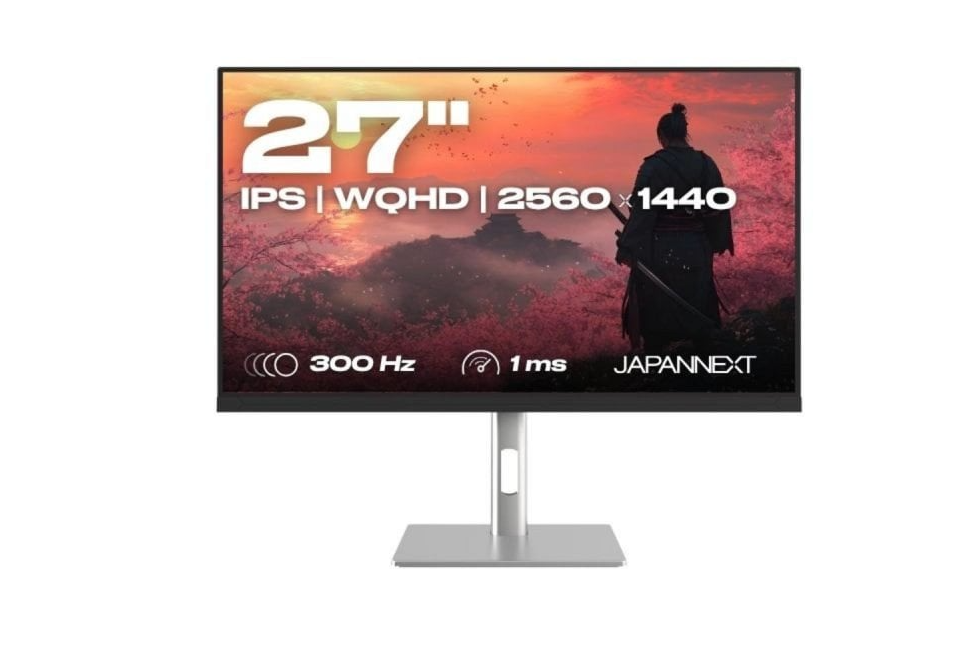 Monitor JAPANNEXT 27" WQHD 300Hz IPS G-Sync FreeSync HDR Altura/Incl ...