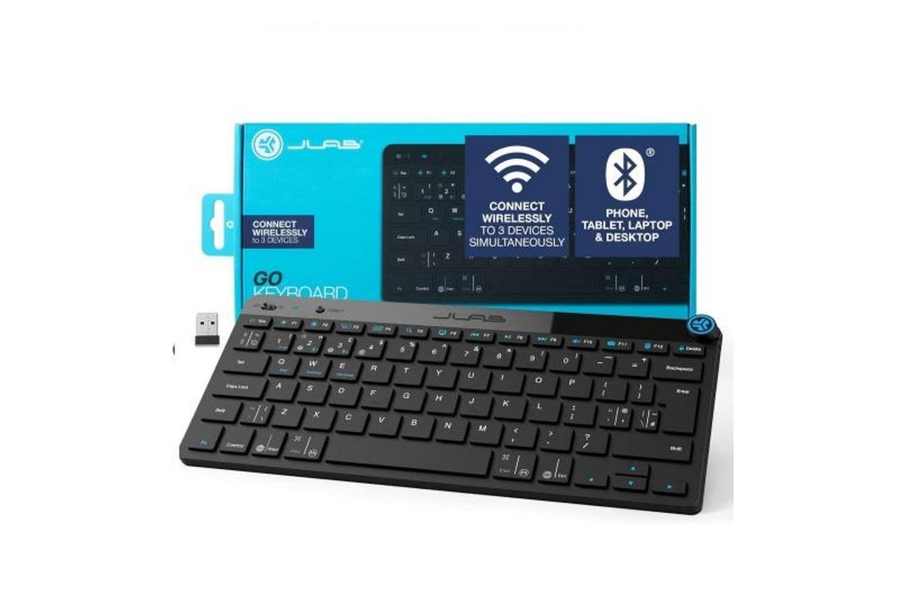 Teclado Jlab mini inalámbrico español Bluetooth con teclas multimedia y ...