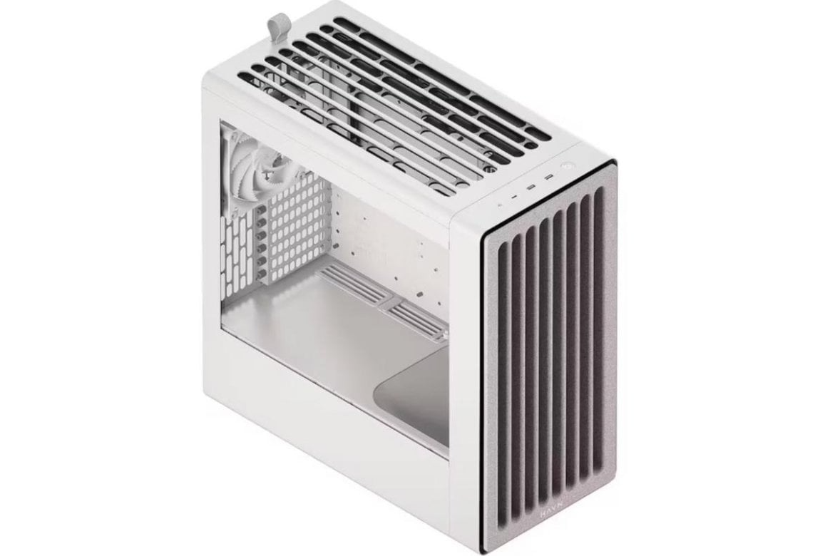 Caja de ordenador HAVN BF360 Flow blanca ventana cristal templado ...