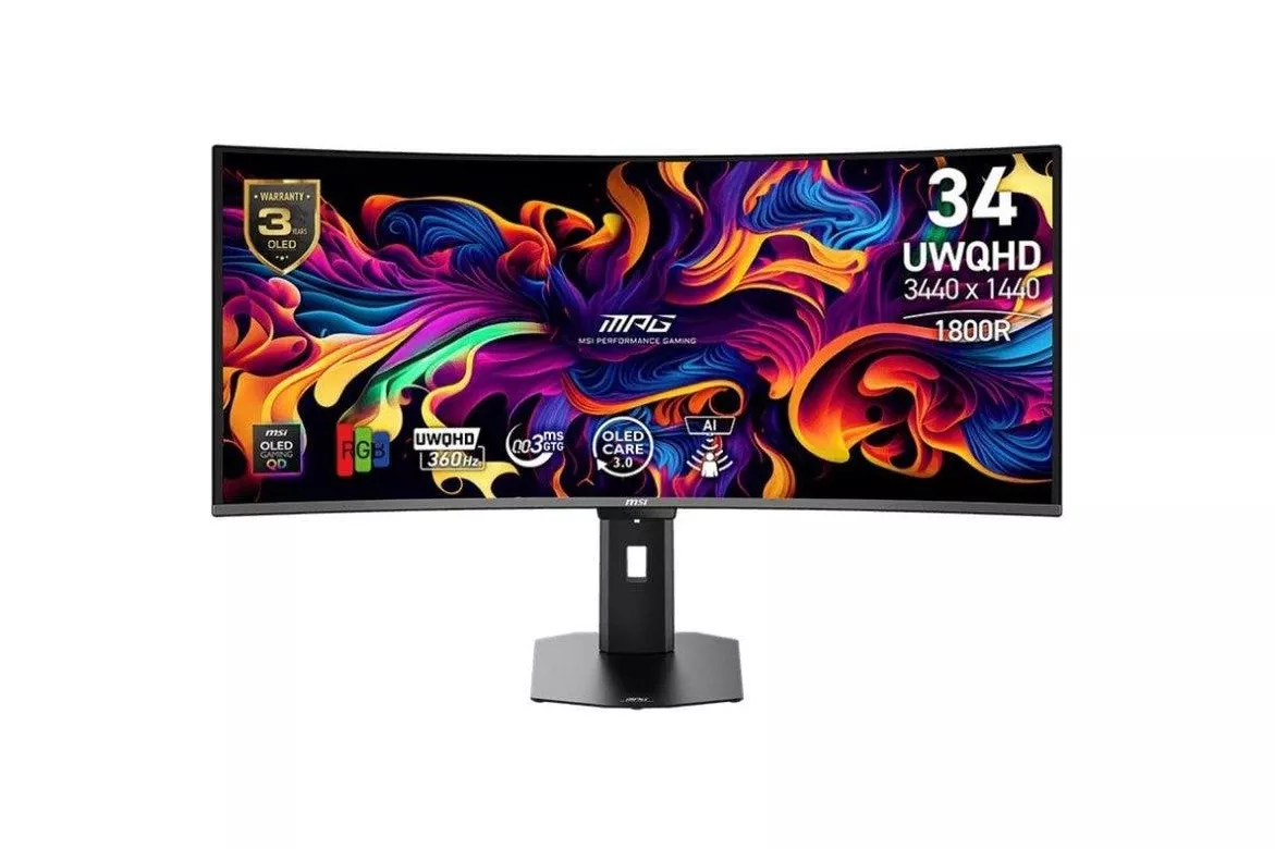 Monitor MSI MPG 341CQR QD-OLED X36 34" UltraWide QHD 360Hz QD-OLED ...