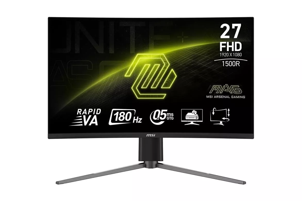 Monitor MSI MAG 27C6PF 27" FullHD 180Hz VA Curvo 0,5ms HDR Altura ...