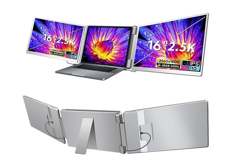 Monitor FOPO S5 16" FullHD+ 60Hz IPS Doble Pantalla Plegable USB-C Mini ...