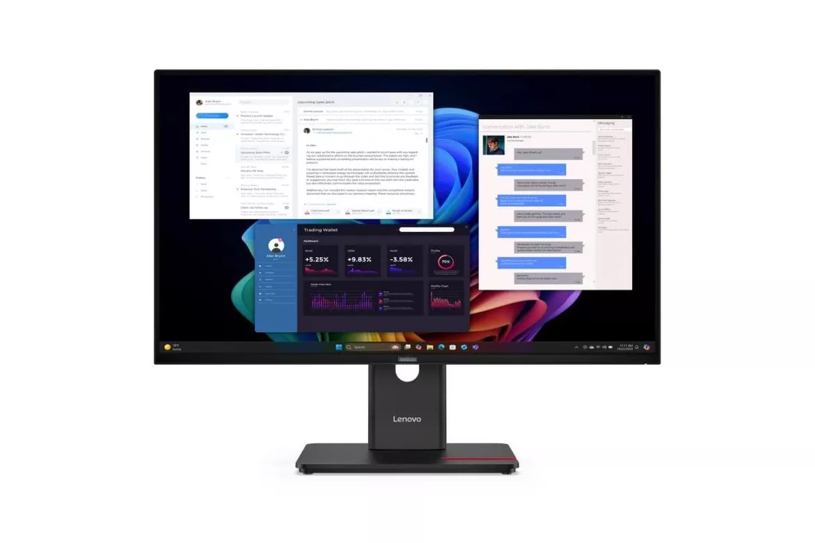 Monitor Lenovo ThinkVision T27UD-40 27" UltraHD 4K 60Hz IPS HDR10 USB-C ...