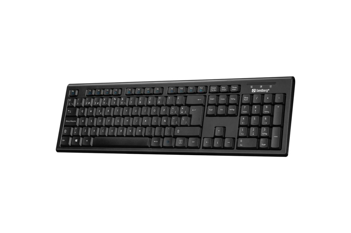 Teclado Sandberg 631-13 de oficina alámbrico USB QWERTY español tamaño ...