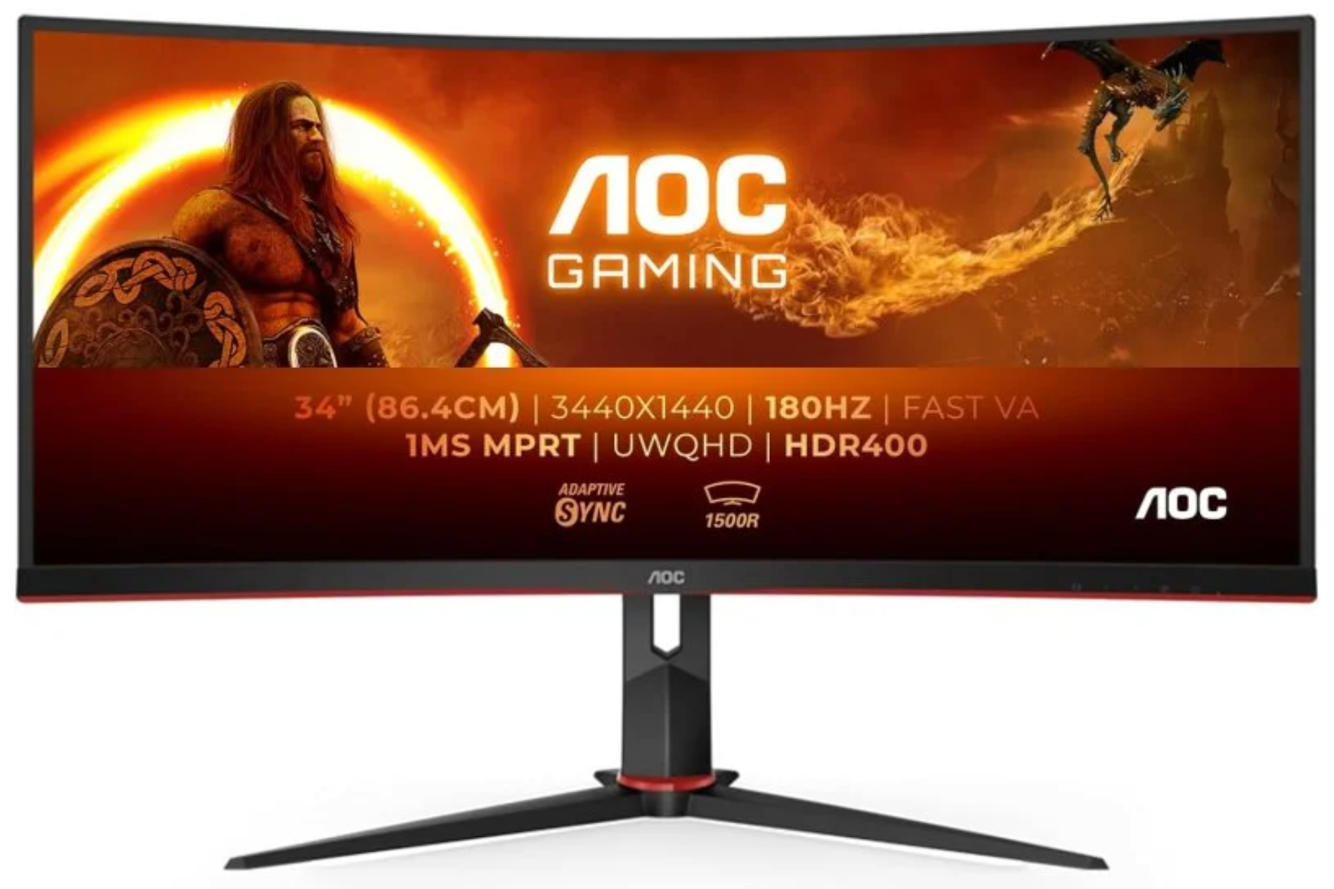 AOC CU34G2XP/BK 34" LED VA UltraWide QHD 180Hz Curvo: Comparador de Precios
