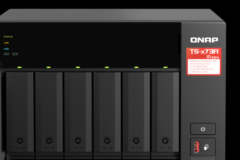 Los NAS QNAP TS-X73A cuenta con un procesador AMD Ryzen V1500B de 4 ...