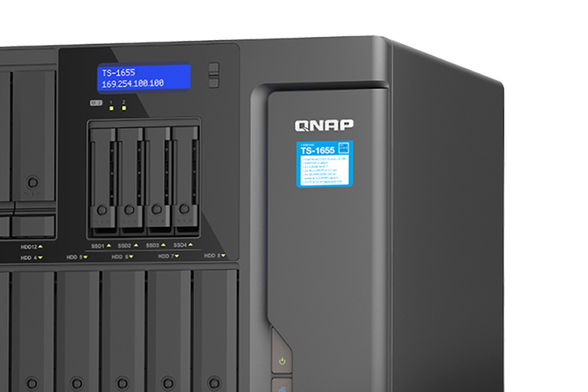QNAP presenta el NAS TS-1655 con hueco para 16 unidades de disco y CPU ...