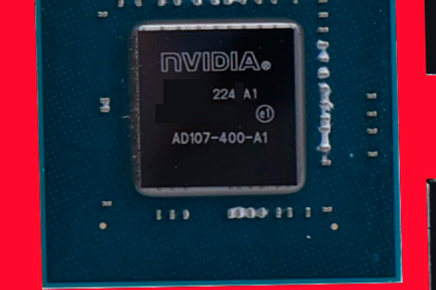 Filtrada la imagen de la GPU AD107-400 que incluirá la NVIDIA RTX 4060
