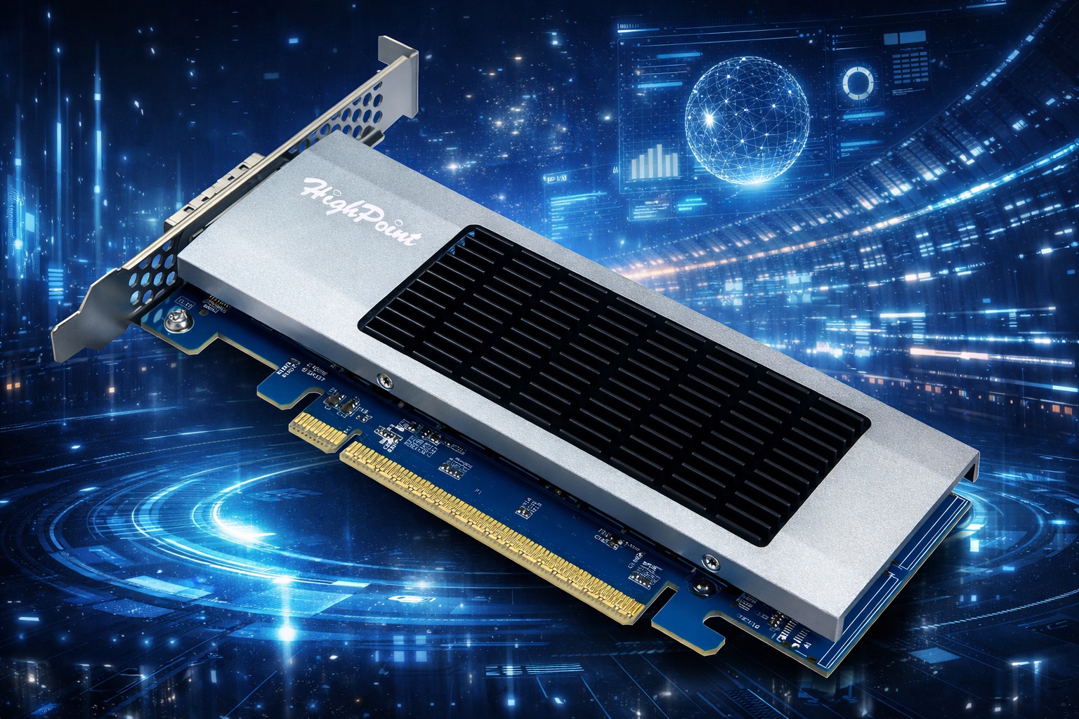 HighPoint presenta Rocket 7634D, la primera tarjeta HIC CDFP externa ...