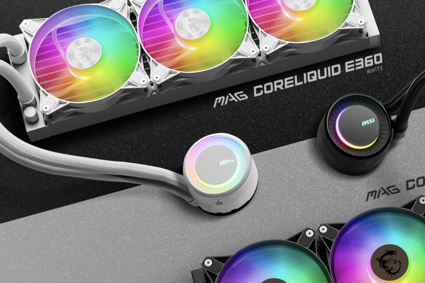 Nuevas RL AiO MSI MAG CORELIQUID E Series con bloque capaz de girar 270 ...