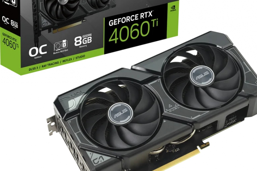 ASUS lanza una nueva RTX 4060 Ti con un slot para SSD en la parte trasera