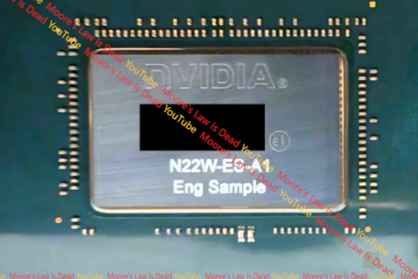 Se ha dejado ver la GPU N22W-ES-A1 que corresponde con la gama alta de las RTX 50 Series para ...