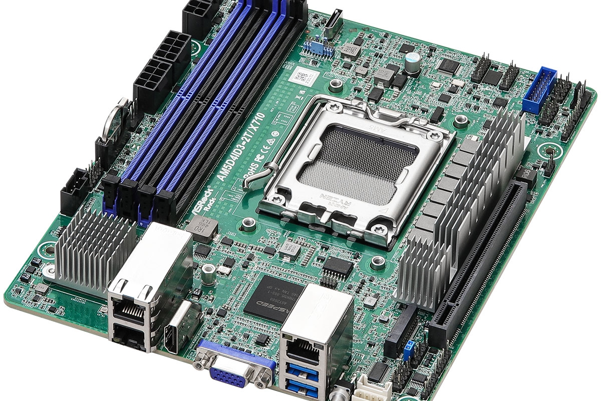 ASRock Rack lanza una placa para AM5, incluidos los EPYC 4004, con un tamaño de 17x20,8 cm