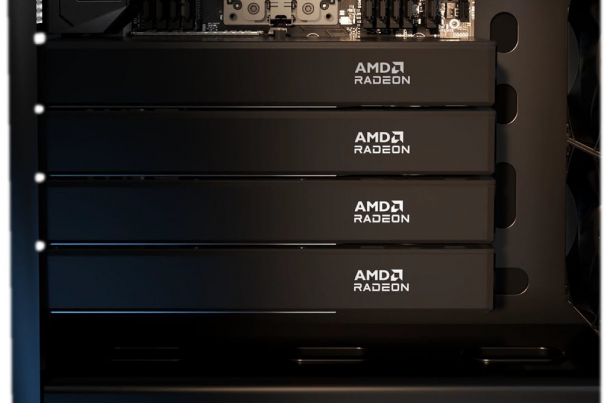 La AMD Radeon AI PRO 9700 en configuración de multiGPU ofrece hasta 1. ...