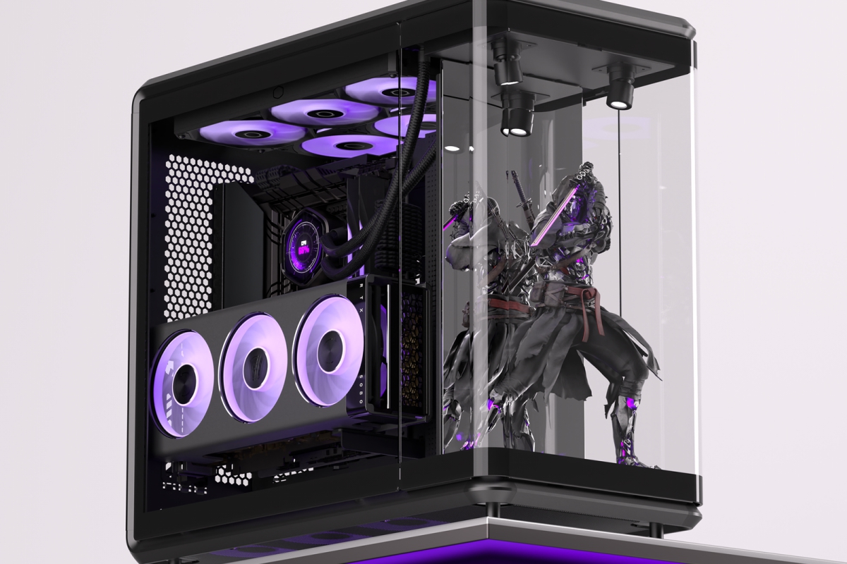 El PC para gaming Cooler Master MasterFrame 360 Panorama S incluye una ...