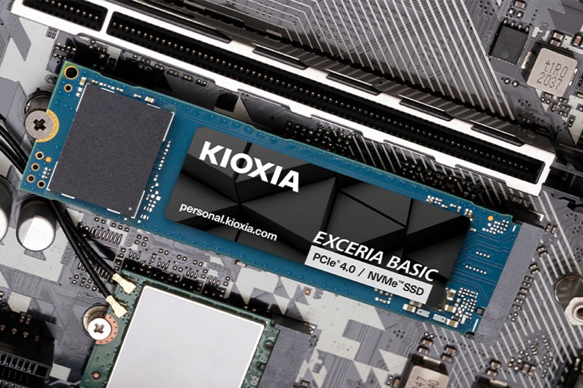 KIOXIA lanza la gama EXCERIA BASIC, discos SSD PCIe 4.0 asequibles con hasta 7.300 MB/s de lectura