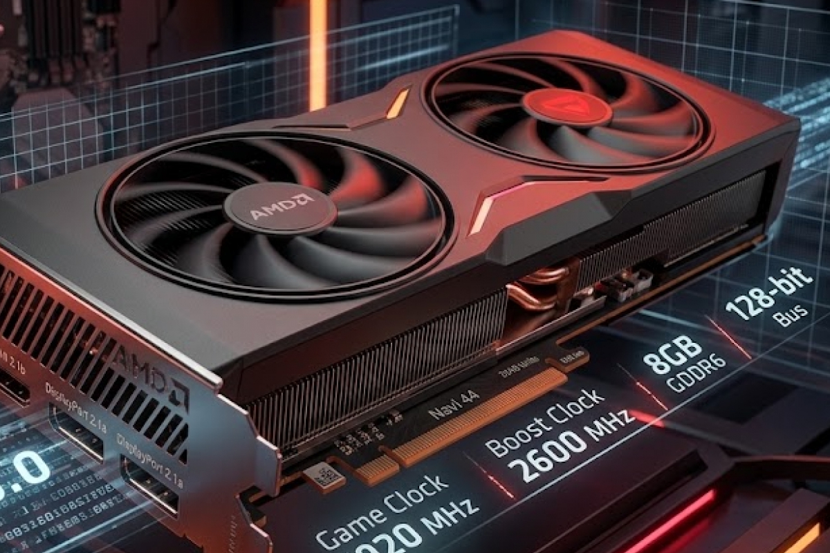 AMD prepara la Radeon RX 9500 con GPU Navi 44 XT completa y 8 GB de GDDR6