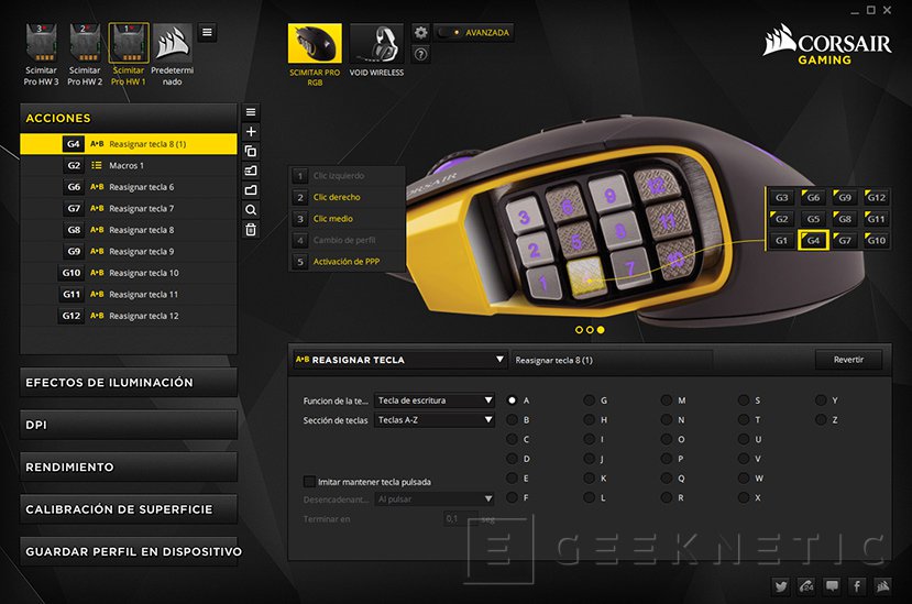 Ratón Corsair Scimitar Pro RGB