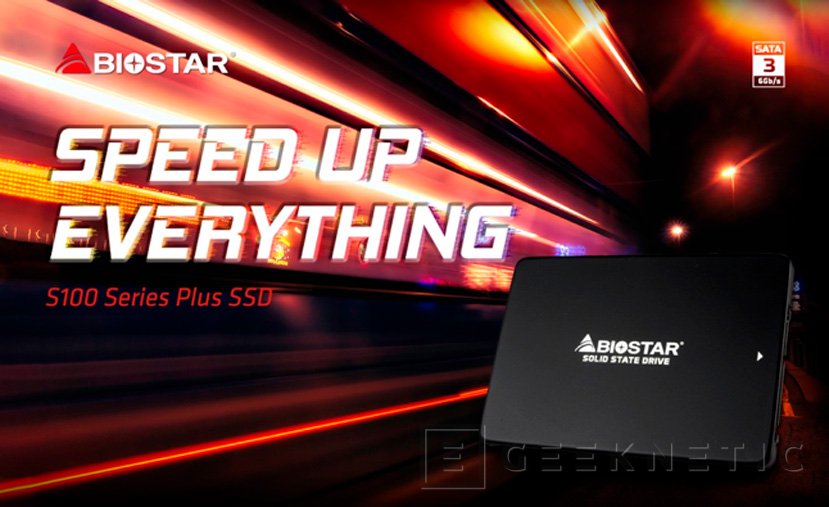 Biostar lanza sus unidades SSD económicas S100 Plus en capacidades de 240 y 480GB