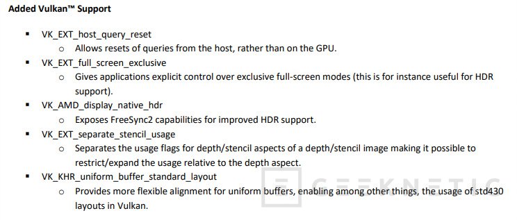 AMD añade nuevas características a Vulkan en la versión 19.6.2 de los ...