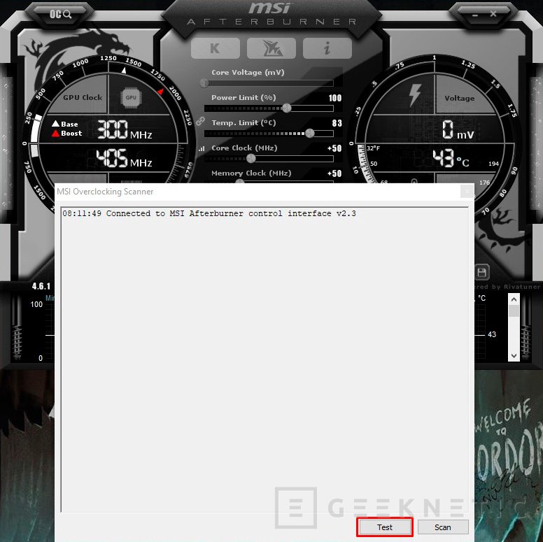 Como usar MSI Afterburner para hacer overclock a tu tarjeta gráfica ...